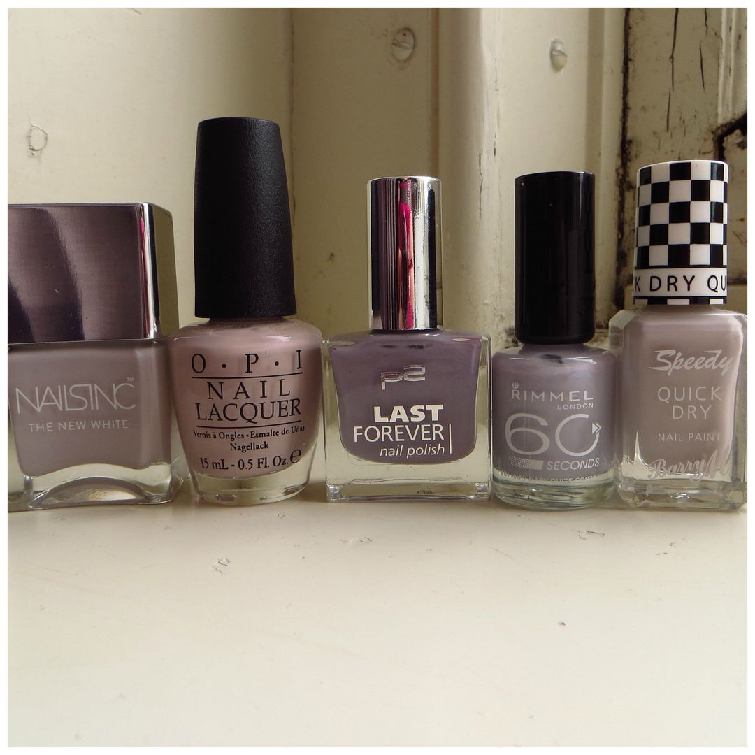 Greige not beige or; an ode to subtle grey nail polish colors ...